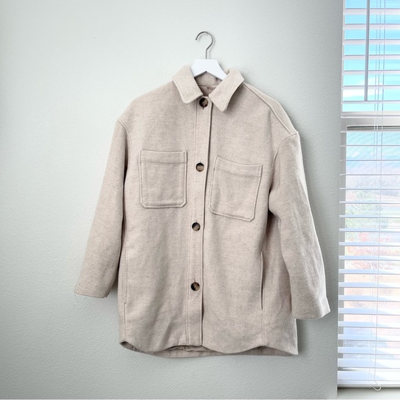 H&M | Jackets & Coats | Hm Shacket Heavy Weight Button Down | Poshmark